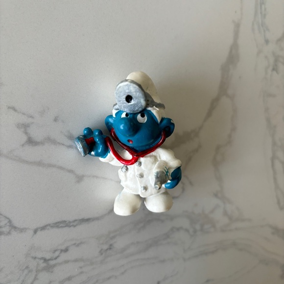 schleich | Toys | Vintage Doctor Smurf Schleich By Peyo 978 | Poshmark